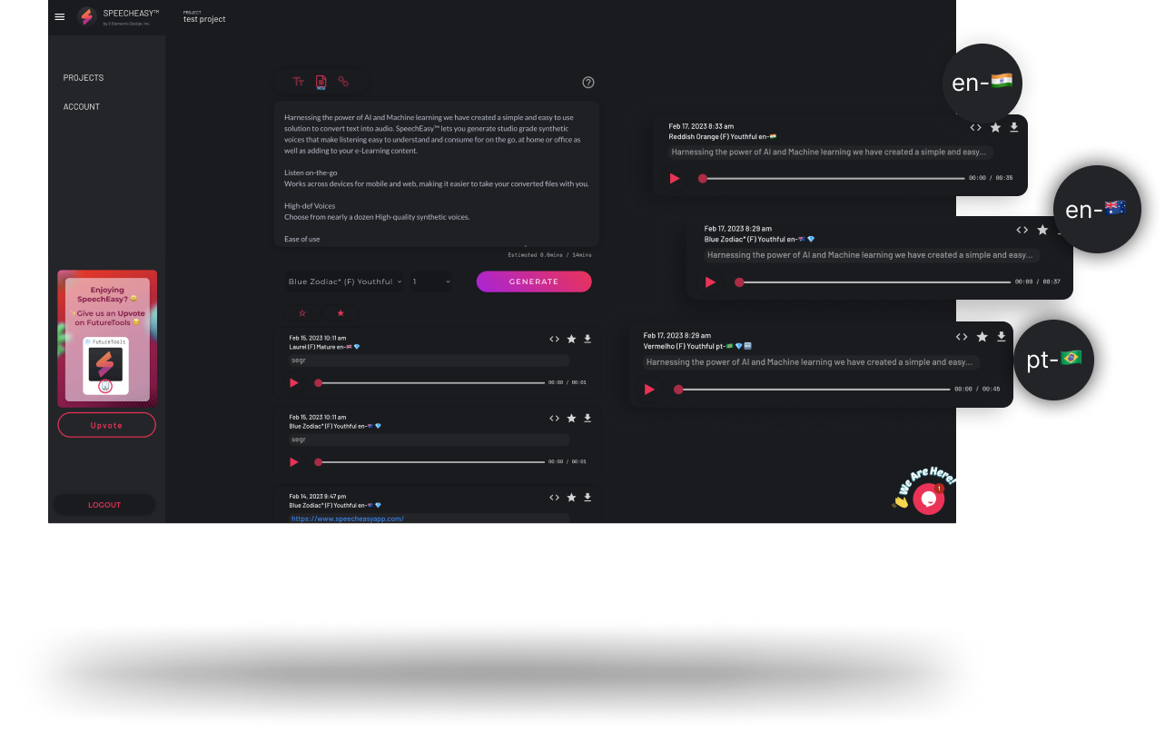 SpeechEasy - High quality Text-to-Speech